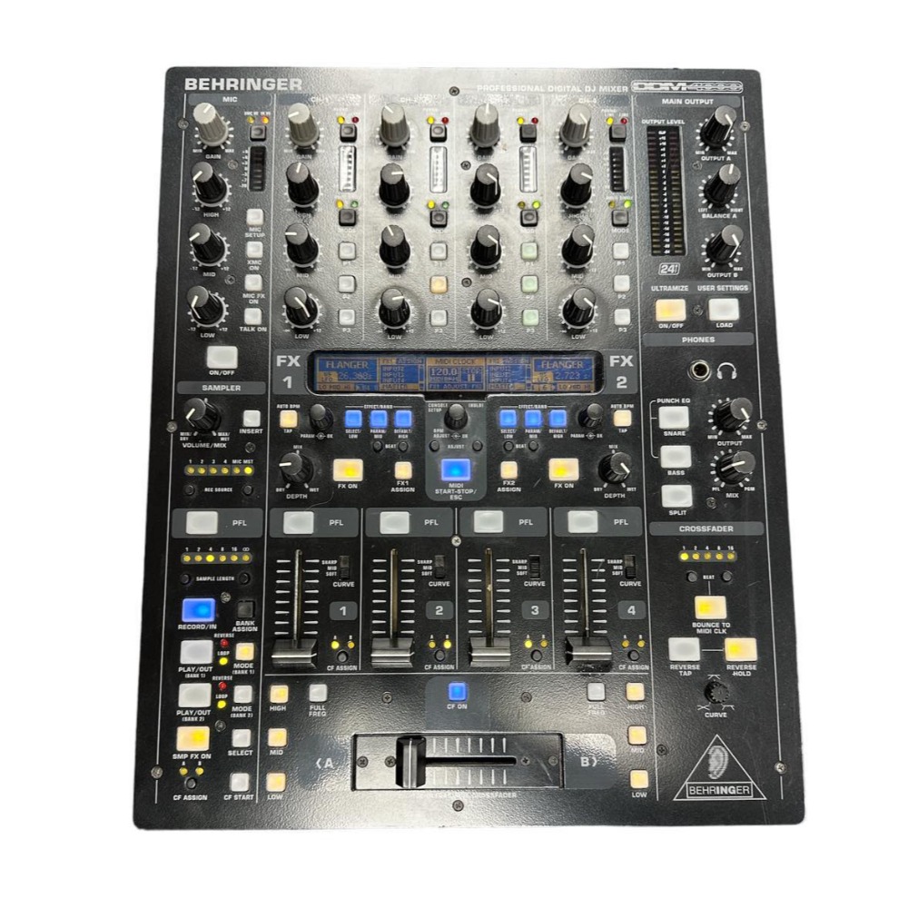 Pre-owned Behringer DDM4000 4 Channel Professional Digital DJ Mixer ...